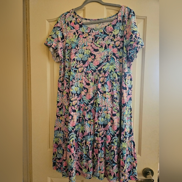 Lilly Pulitzer | Dresses | Lilly Pulitzer Vibrant Floral Dress | Poshmark